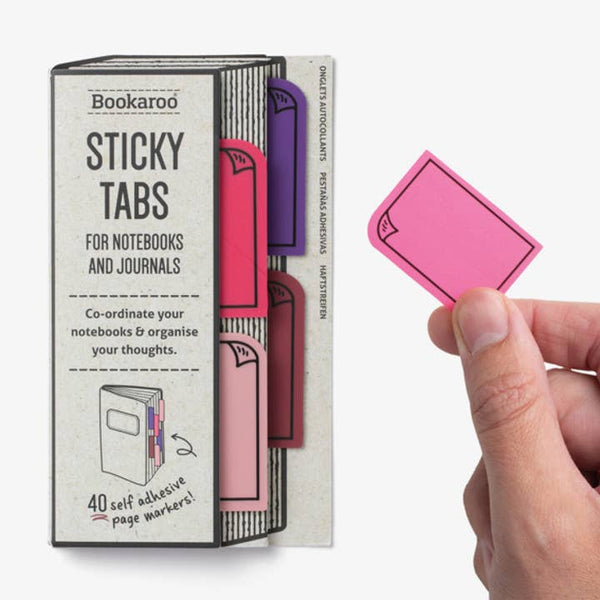 Bookaroo Sticky Tabs, Pinks | if USA - MECO7