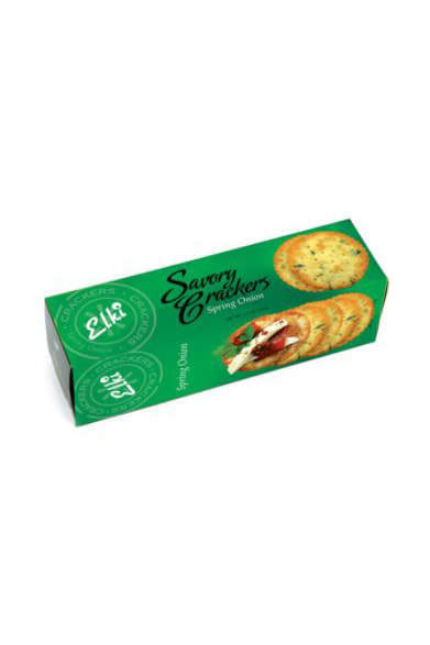 Savory Crackers, Spring Onion | Elki - MECO7